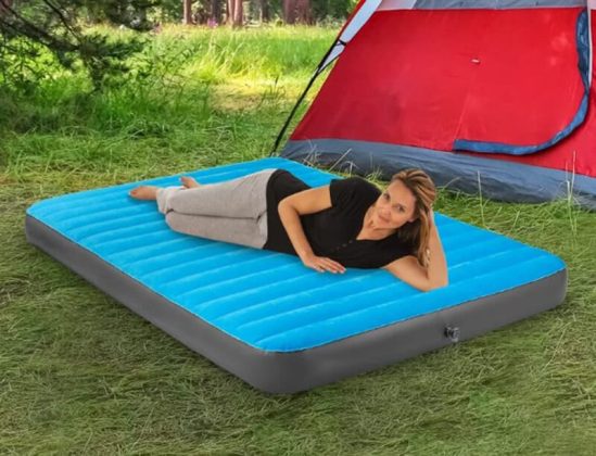Aerobed Flocked Mattress Camp Bed | Sleeping Mattress Review